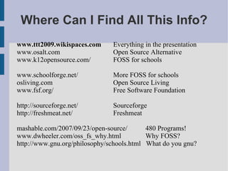 Foss Presentation | ODP | Shareware and Freeware | Computer Software and Applications