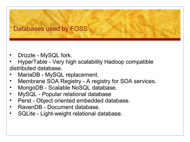 Foss presentation | PPT