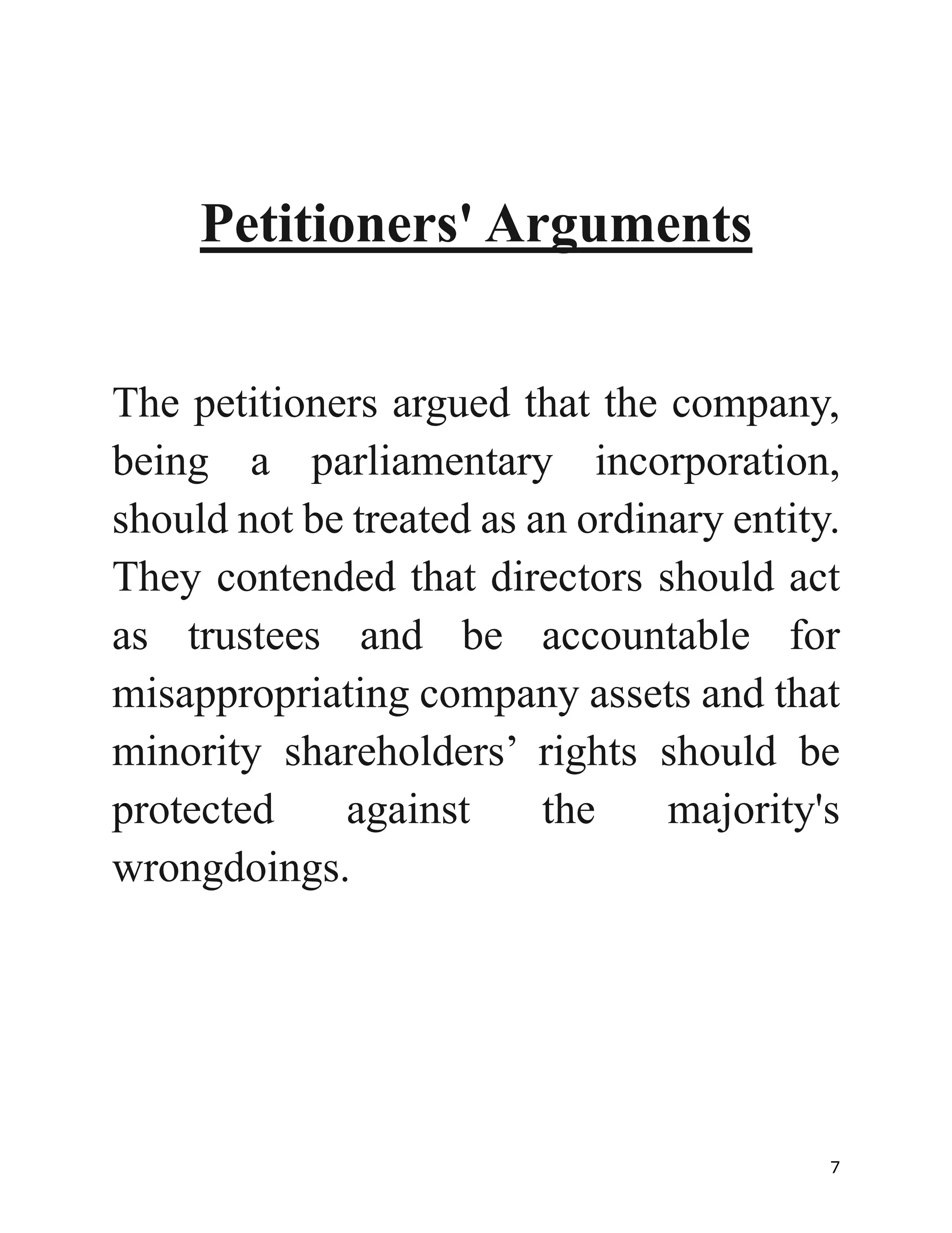 Foss v. Harbottle Company Law Case Summary | PDF
