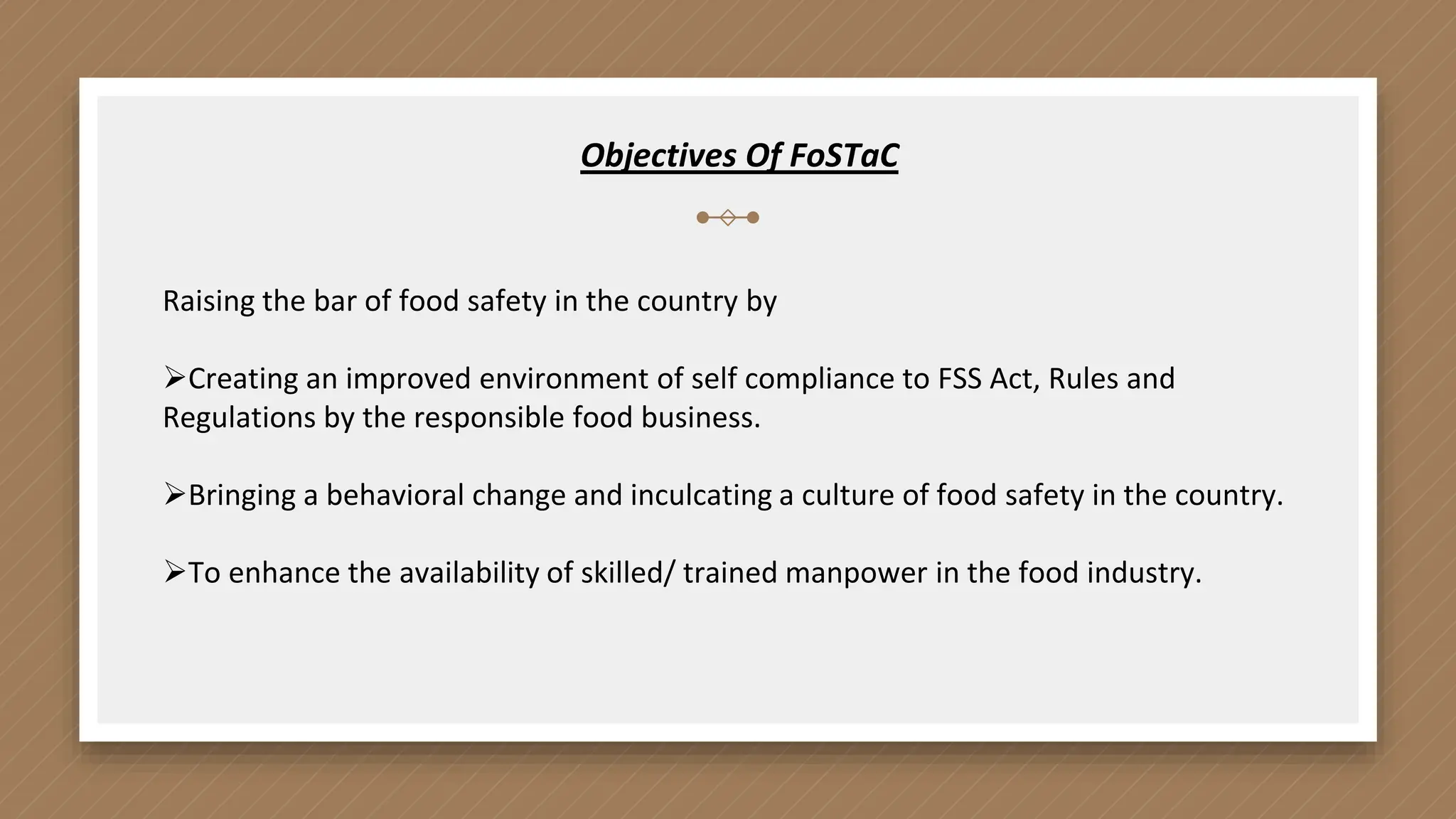 fostac ppt_food safety and training certificate | PPTX