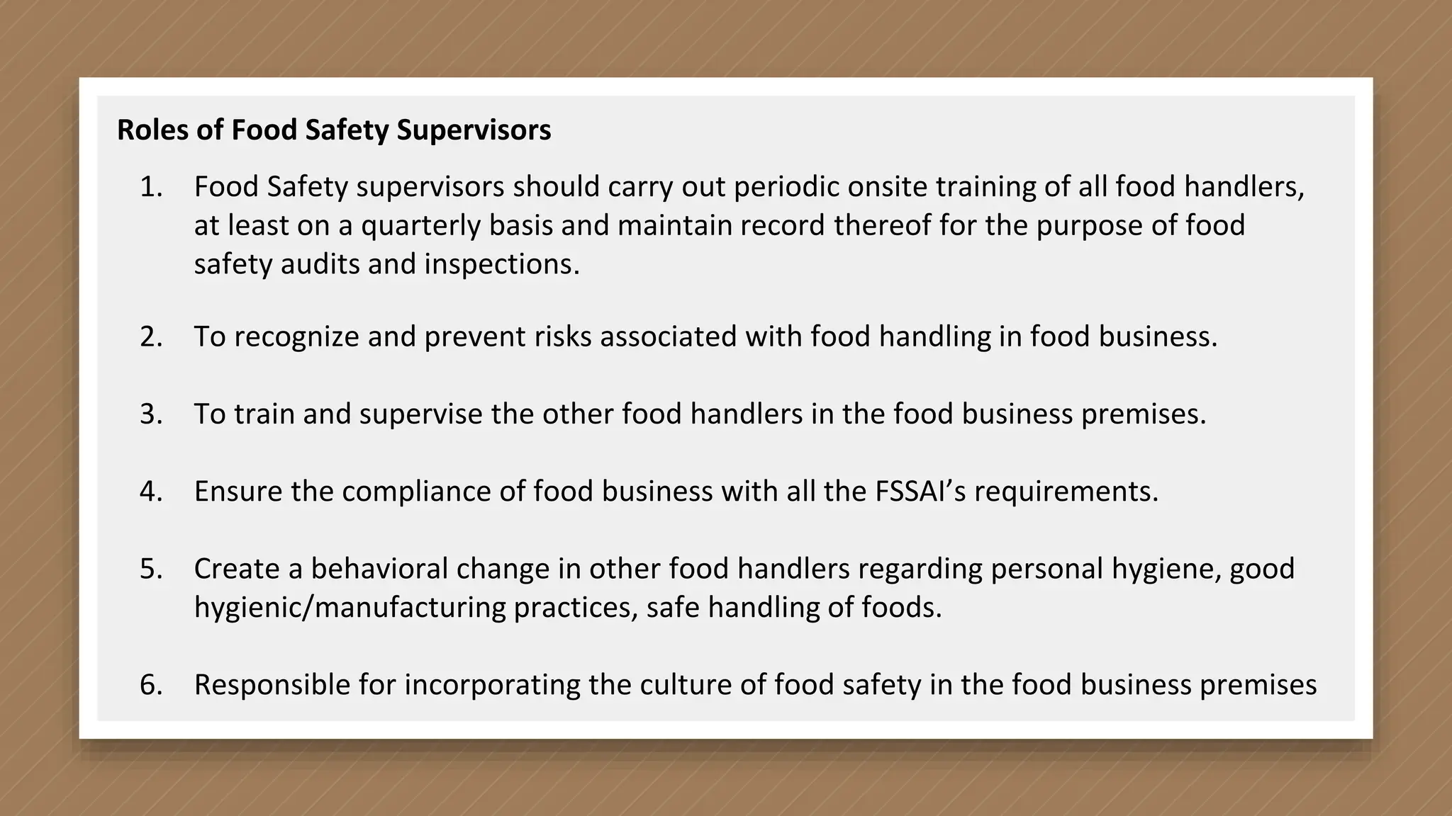 fostac ppt_food safety and training certificate | PPTX