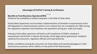 fostac ppt_food safety and training certificate | PPTX