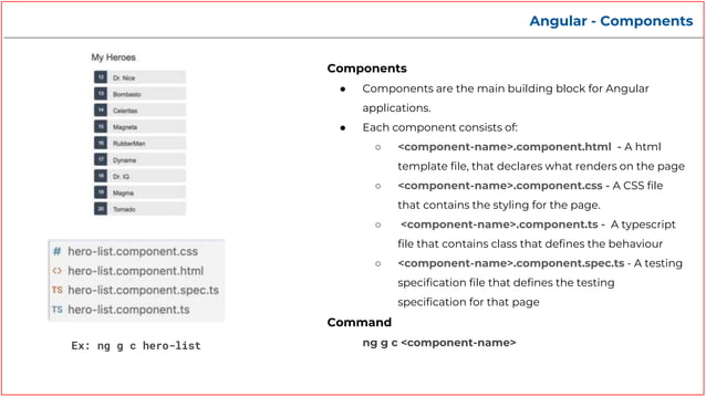 Foster - Getting started with Angular | PPT