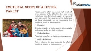 Foster Care: Emotional Support For Foster Parents | PPTX