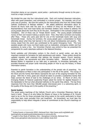 Fostering a Vincentian Identity in Parish Work | PDF