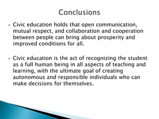 Fostering civic values through the teaching of english | PPTX ...