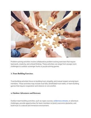 Fostering Collaboration and Camaraderie_ The Power of Team Building ...