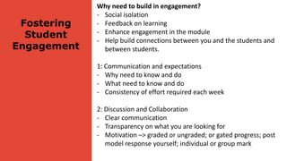 Fostering Student Engagement in Online Teaching | PDF
