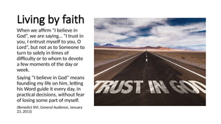 MAKING STUDENTS FALL IN LOVE WITH THE CATHOLIC FAITH | PPTX