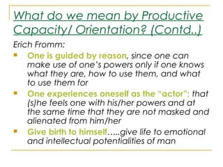 Fostering productive capacity | PPT