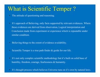 Fostering Scientific Temper by Santosh Takale | PDF