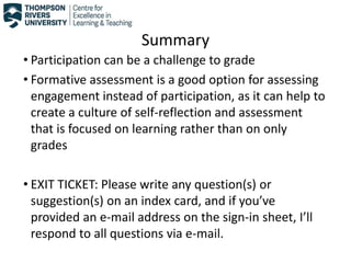 Fostering Student Learning through Formative Assessment-Based ...