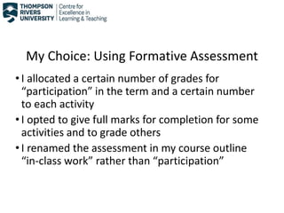 Fostering Student Learning through Formative Assessment-Based ...