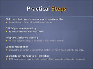 The Process 1 | PPT | Adoption and Fostering | Parenting