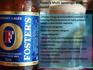 Fosters beer ppt | PPTX