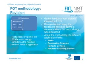 Cooperation needs on Field Operational Tests: FOT Methodology | PDF ...