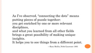 Literature-based discovery: it's all about connecting dots in widely ...