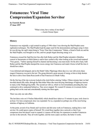 Fotamecus%20 Servitor | PDF | Road Trips | Travel Type