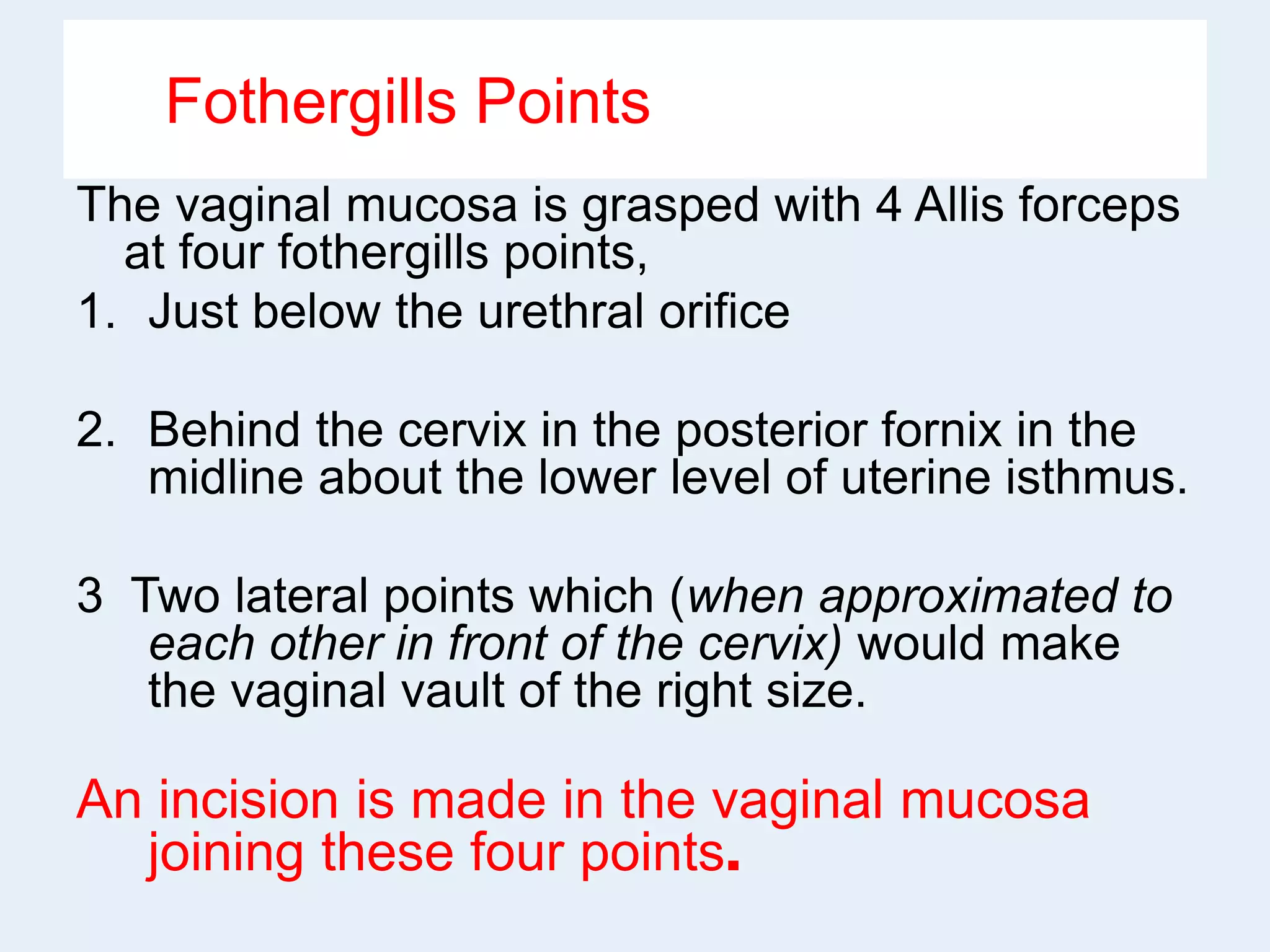 FOTHERGIL'S OPERATION | PPTX