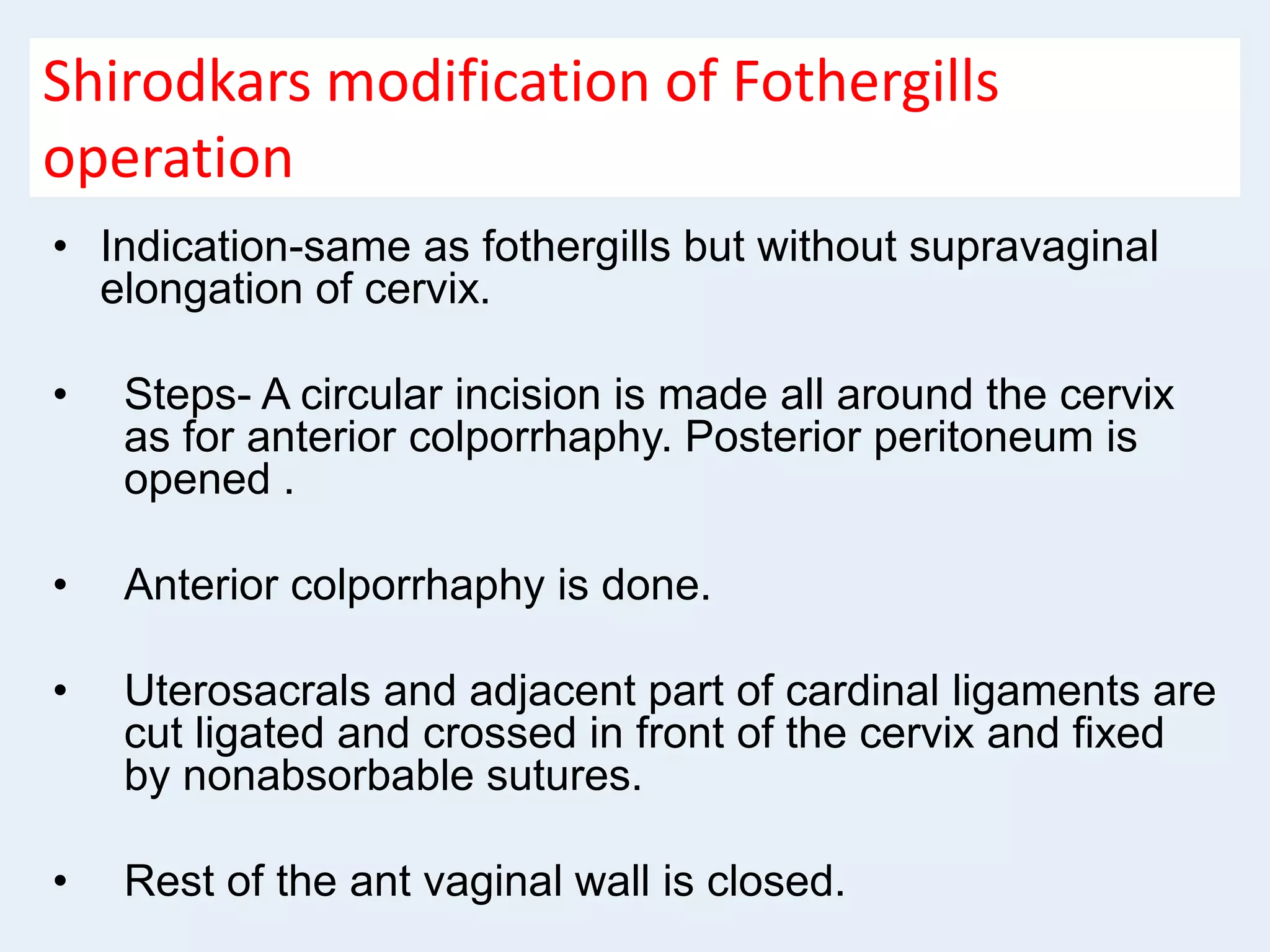 FOTHERGIL'S OPERATION | PPTX