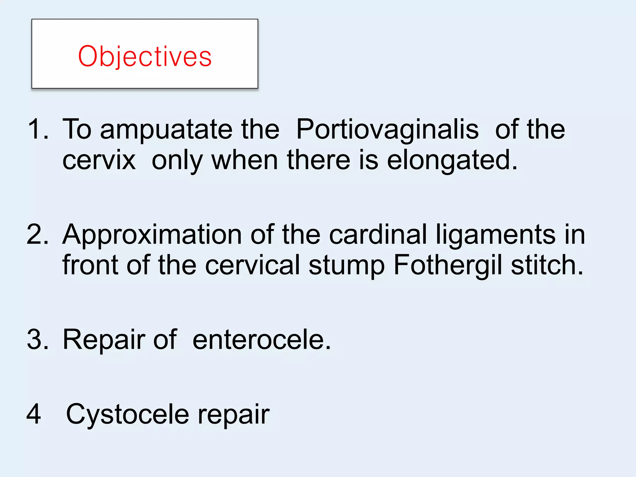 FOTHERGIL'S OPERATION | PPTX