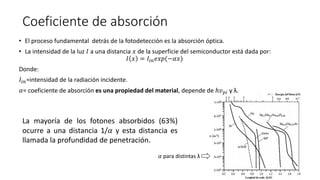 Fotodetectores semiconductores | PPTX