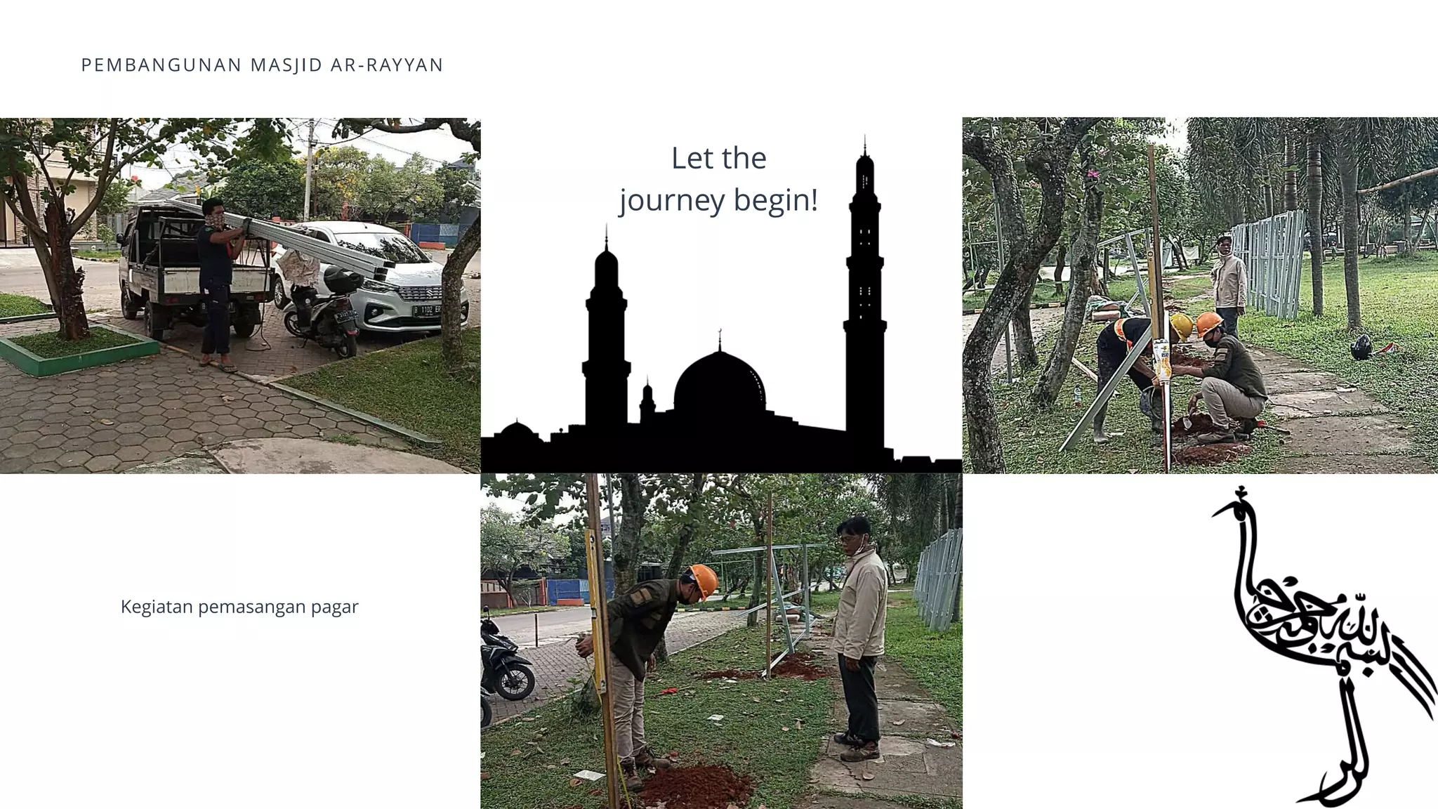 Foto dokumentasi kegiatan pembangunan masjid ar rayyan | PPTX