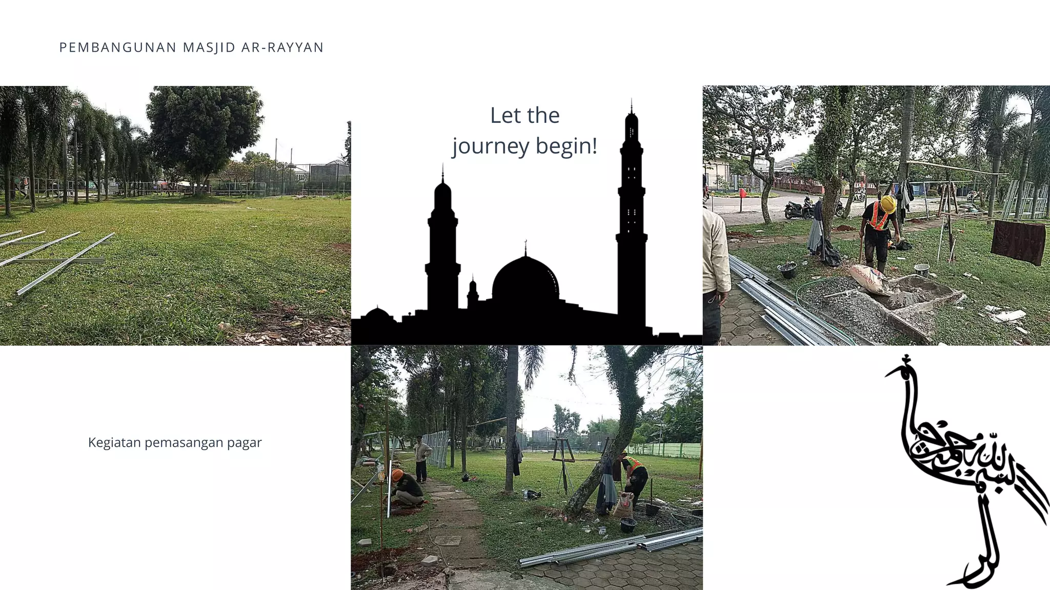 Foto dokumentasi kegiatan pembangunan masjid ar rayyan | PPTX