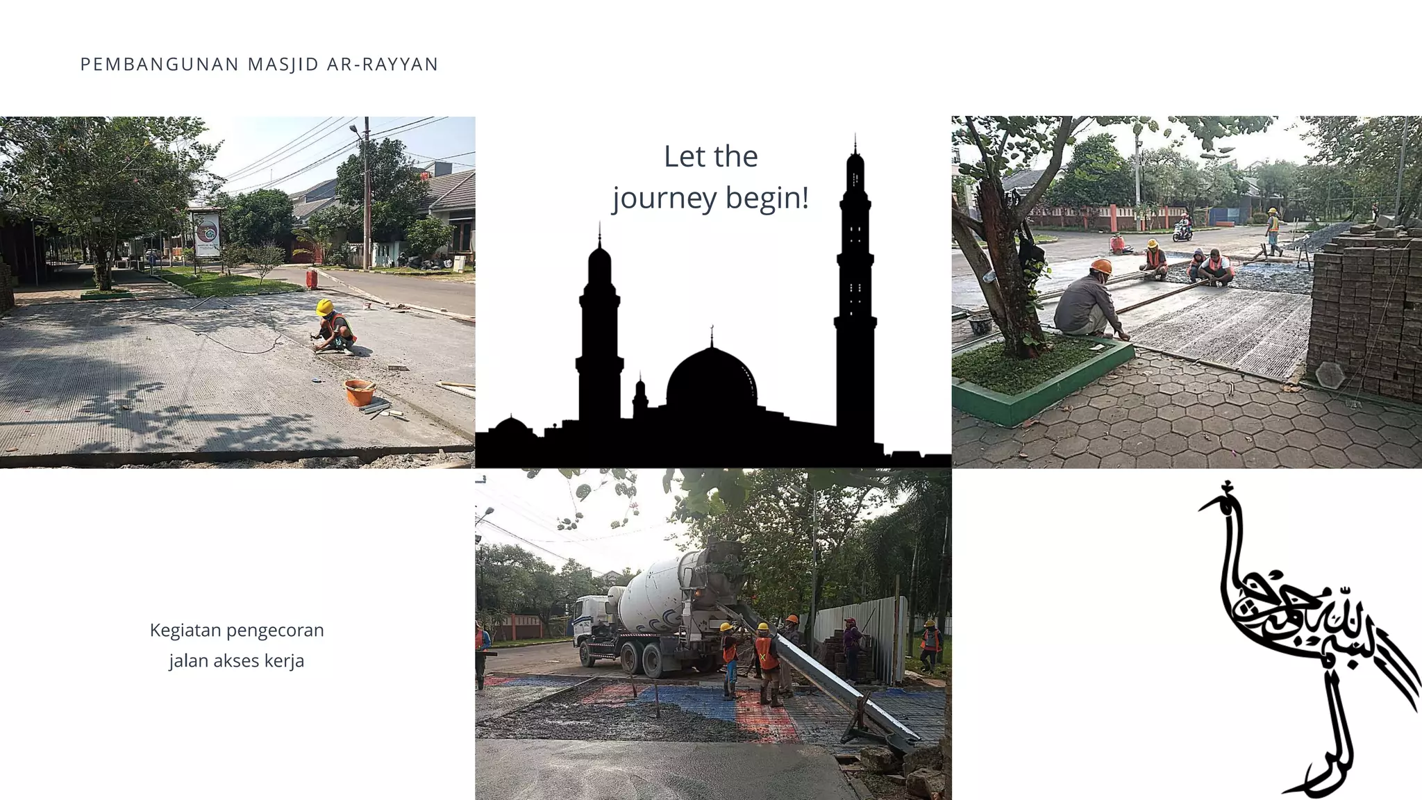 Foto dokumentasi kegiatan pembangunan masjid ar rayyan | PPTX