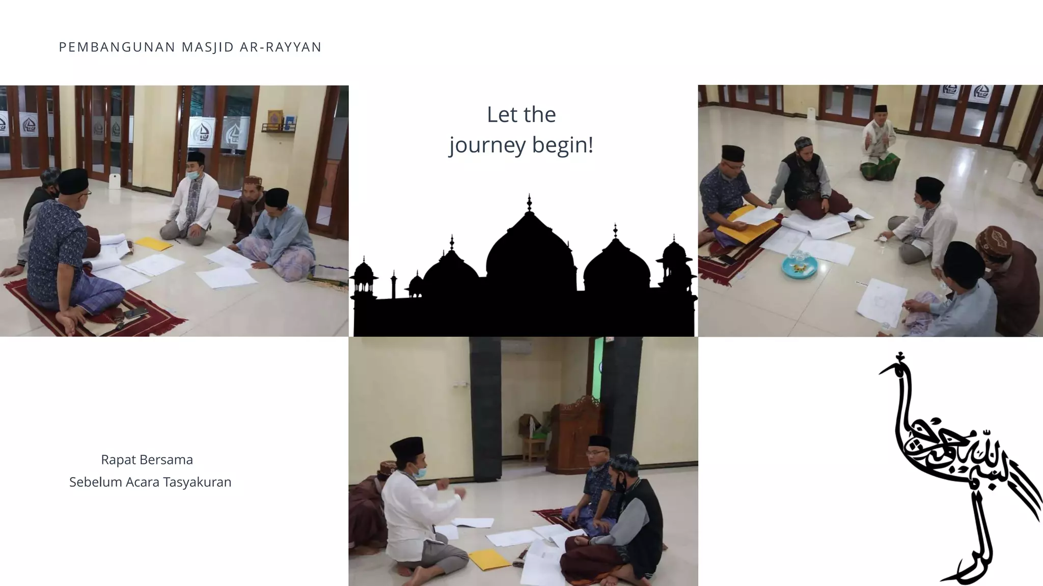 Foto dokumentasi kegiatan pembangunan masjid ar rayyan | PPTX