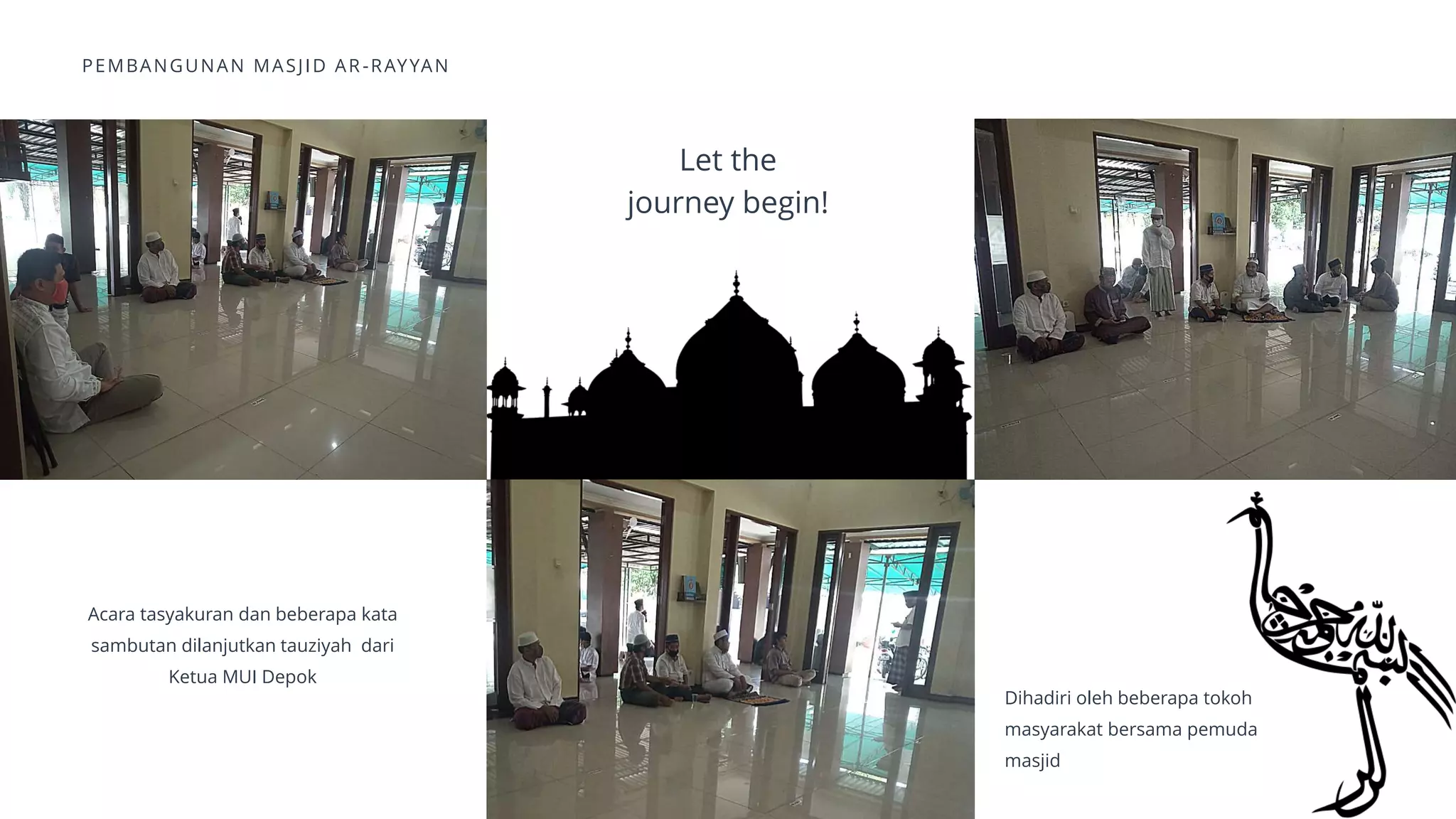 Foto dokumentasi kegiatan pembangunan masjid ar rayyan | PPTX