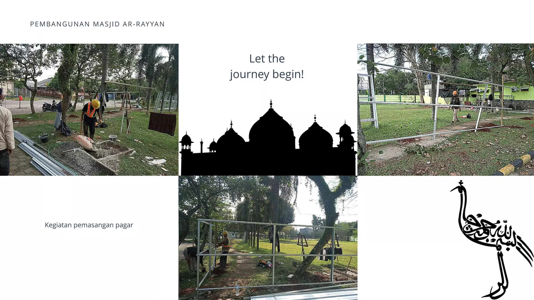 Foto dokumentasi kegiatan pembangunan masjid ar rayyan | PPTX