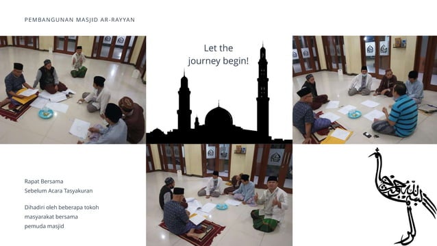 Foto dokumentasi kegiatan pembangunan masjid ar rayyan | PPTX