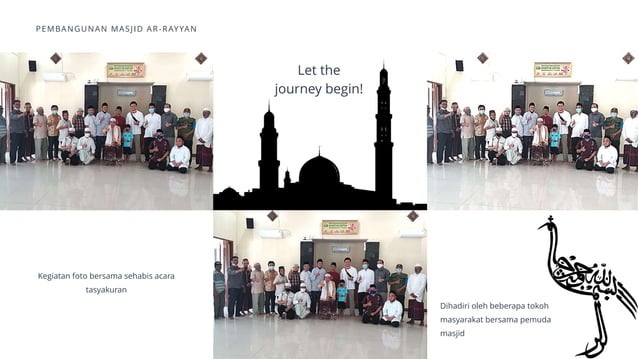 Foto dokumentasi kegiatan pembangunan masjid ar rayyan | PPTX