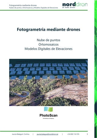 Fotogrametria y elaboración de modelos 3D con drones | PDF