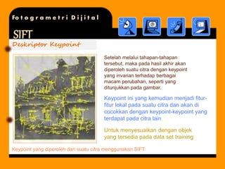 Fotogrametri dijital sift dan surf | PPTX