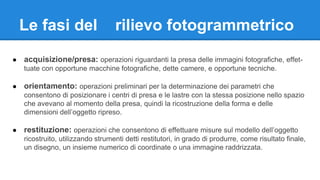 Introduzione alla Fotogrammetria | PPTX
