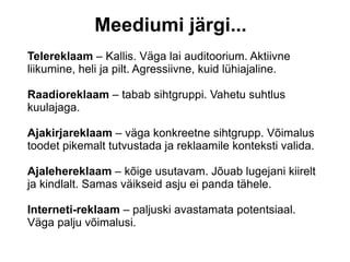 Foto ja reklaam | PPT