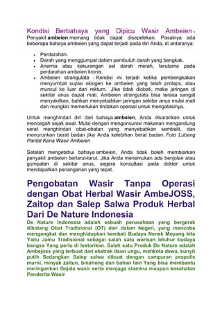 Foto lubang pantat kena wasir ambeien | PDF