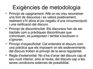 Foucault "L'ordre del discurs" | PPT