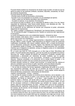 Foucault poder, control y educación | PDF