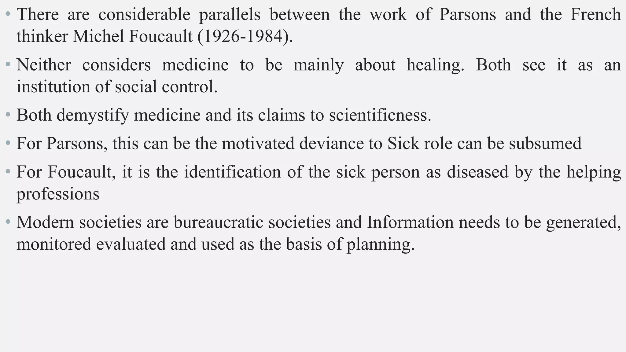 Foucault and sociology of medical knowledge | PPTX