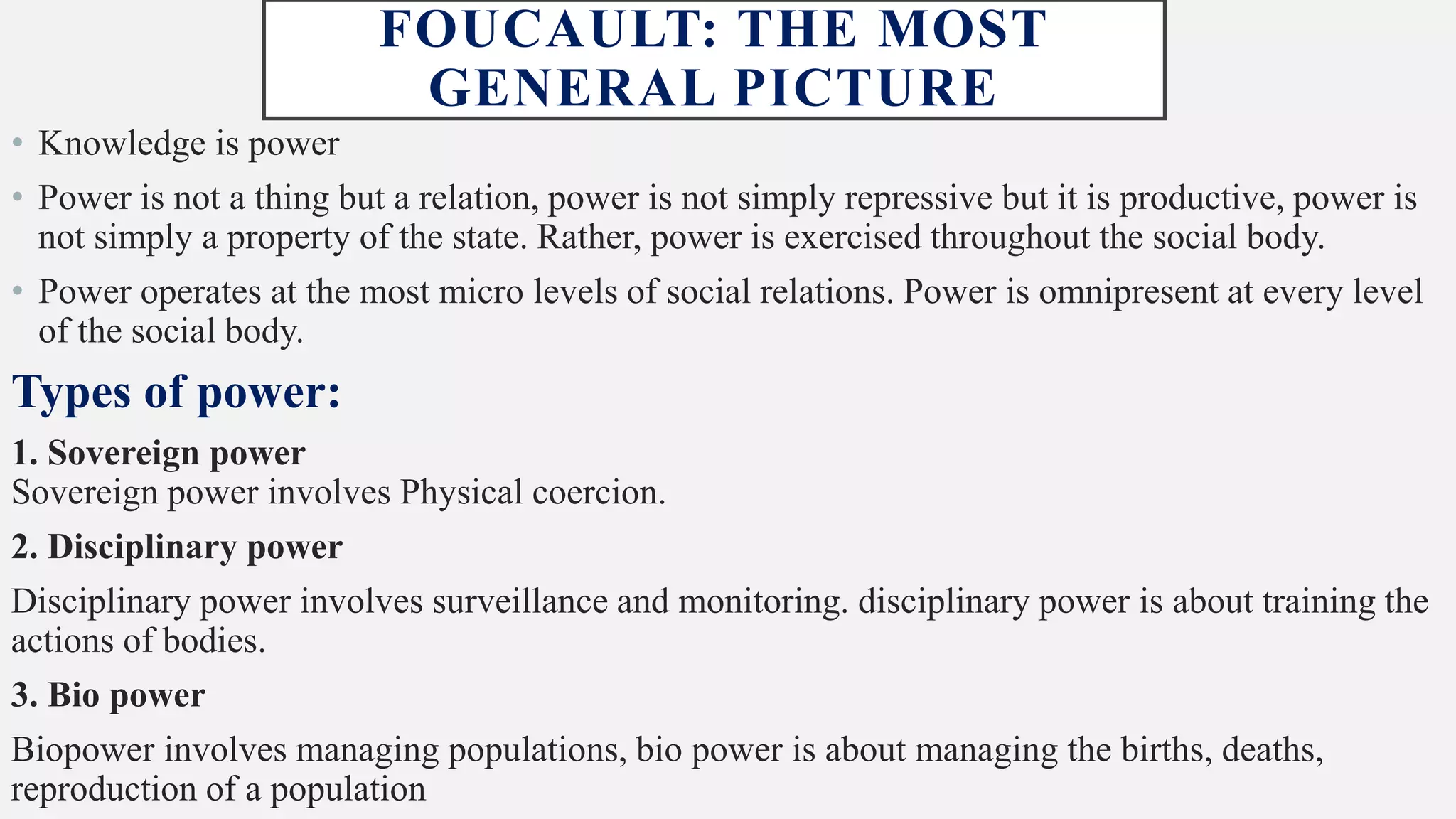 Foucault and sociology of medical knowledge | PPTX