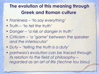 Foucault and the culture of self | PPT