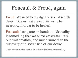 Michel Foucault, History of Sexuality Volume 1 | PPTX | Sexual ...