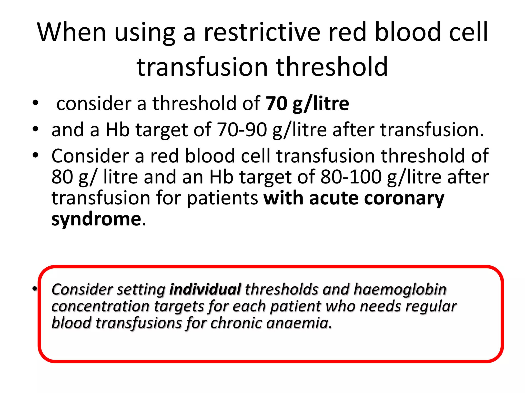 Foukaneli transfusion support for haem pts.ppt