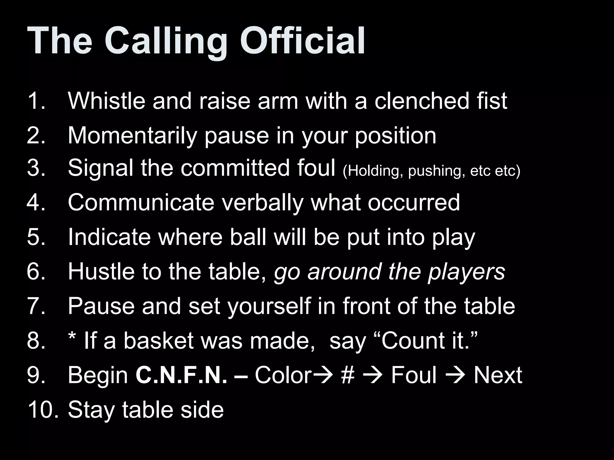 Foul Reporting | PPT