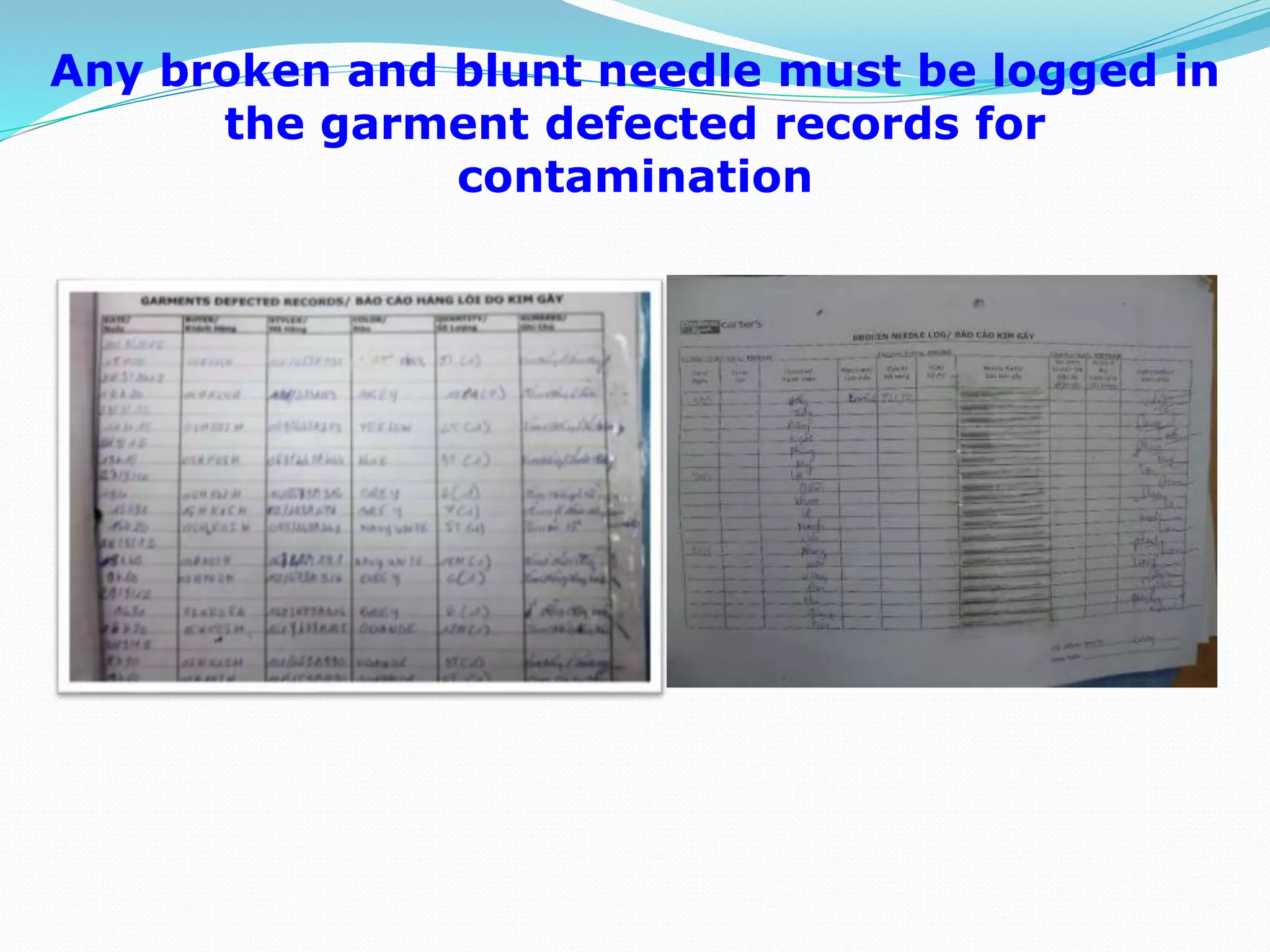 Needle broken procedure sample | PPTX