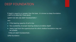Foundation and its types | PPT