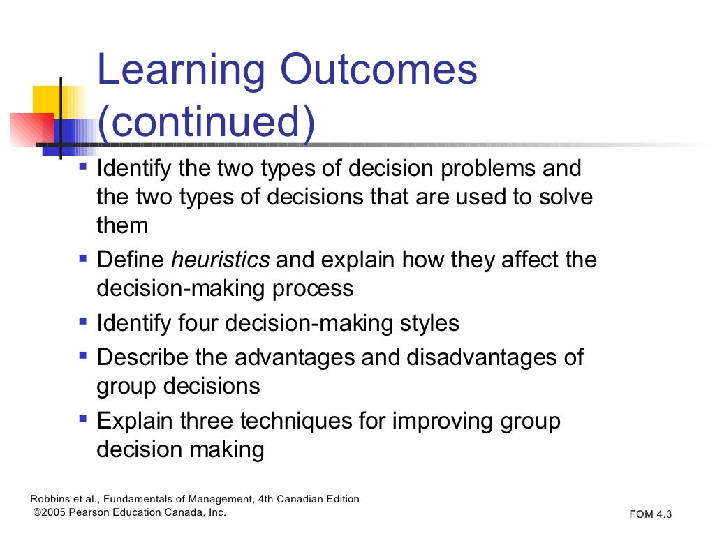 foundation of decision making